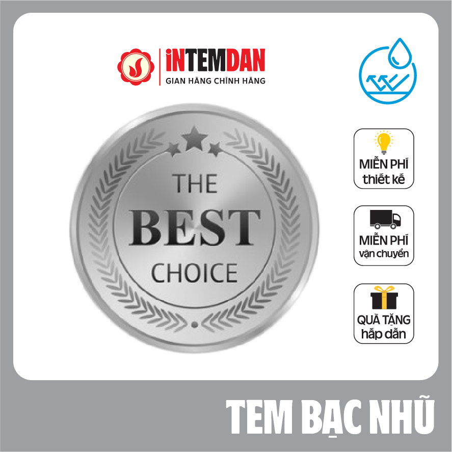 Tem Bạc Nhũ VINH LIEN Sticker Kim Loại, Decal Dán in Theo Yêu Cầu in ...