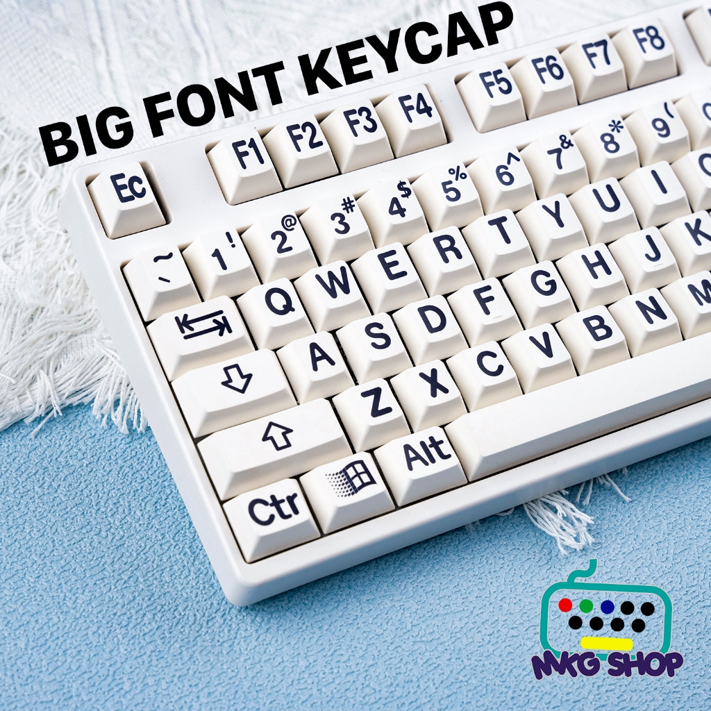 Keycap Big Font | PBT dyesub | Cherry profile | Bộ nút bàn phím cơ rẻ ...