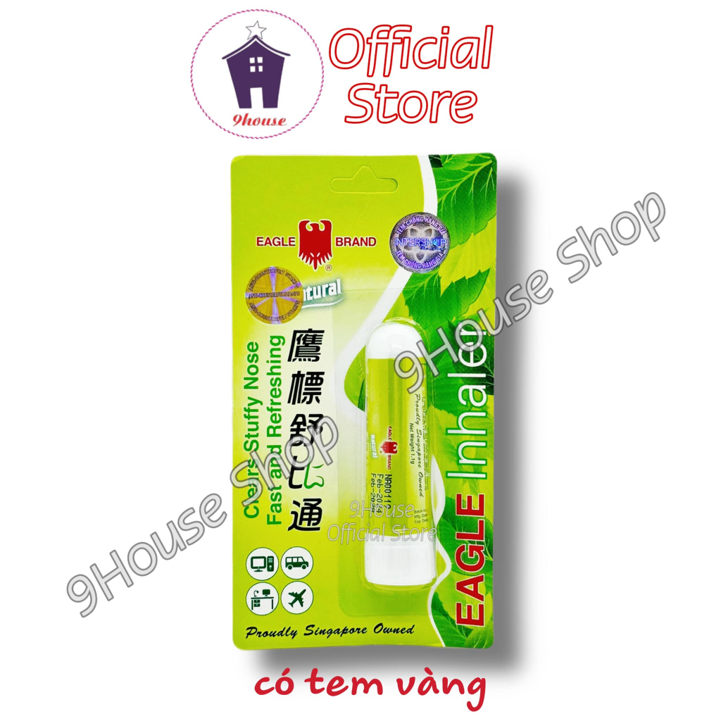 01 Vĩ Ống Hít Thông Mũi Con Ó Eagle Inhaler 1,1gram Eagle Brand ...