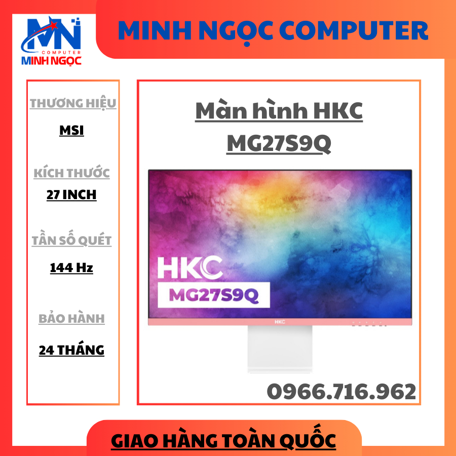 Màn hình HKC MG27S9Q 27 inch IPS 2K 144Hz - màu hồng | Shopee Việt Nam