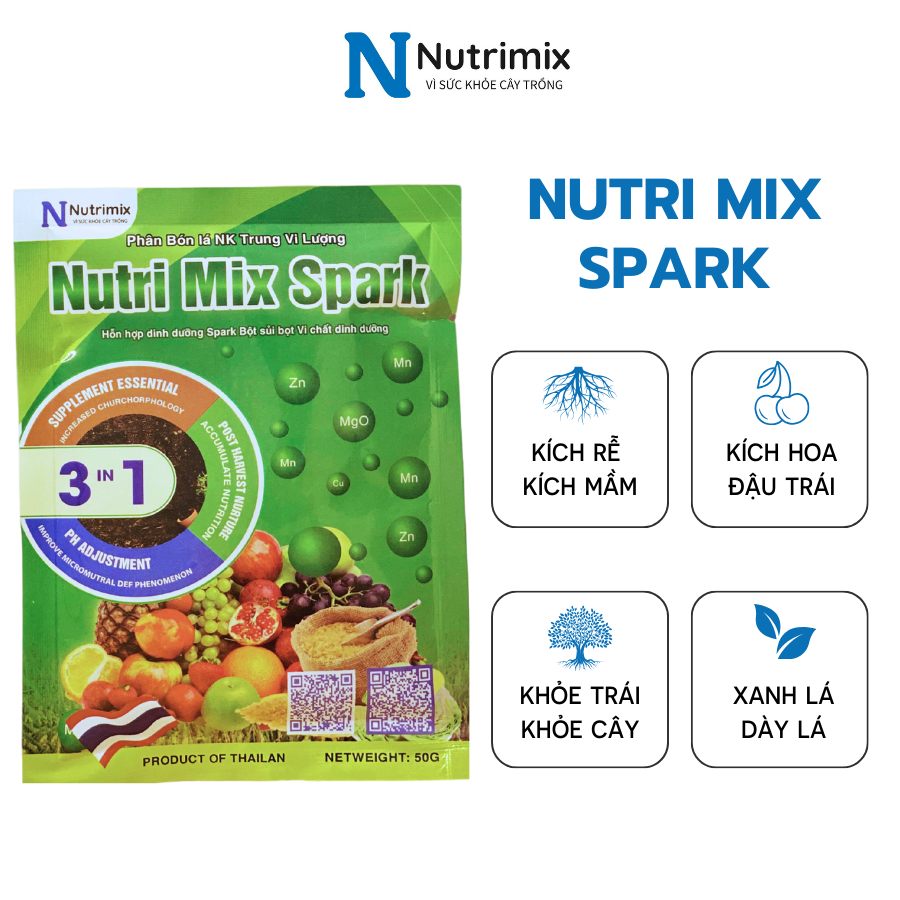 [Chính hãng] Phân Bón Siêu Vi Lượng Nutri Mix Spark, phân bón hữu cơ ...