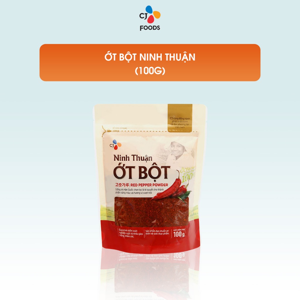Ớt bột CJ Food Ninh Thuận gói 100g | Shopee Việt Nam