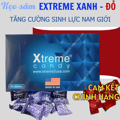 [Hàng Chuẩn USA] Kẹo Sâm Xtreme Candy Xanh Đỏ USA Thơm Ngon Bổ Dưỡng ...
