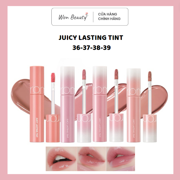 CÓ SẴN [Màu 36-39] Son Tint Bóng Romand Juicy Lasting Tint 36 - 37 - 38 ...