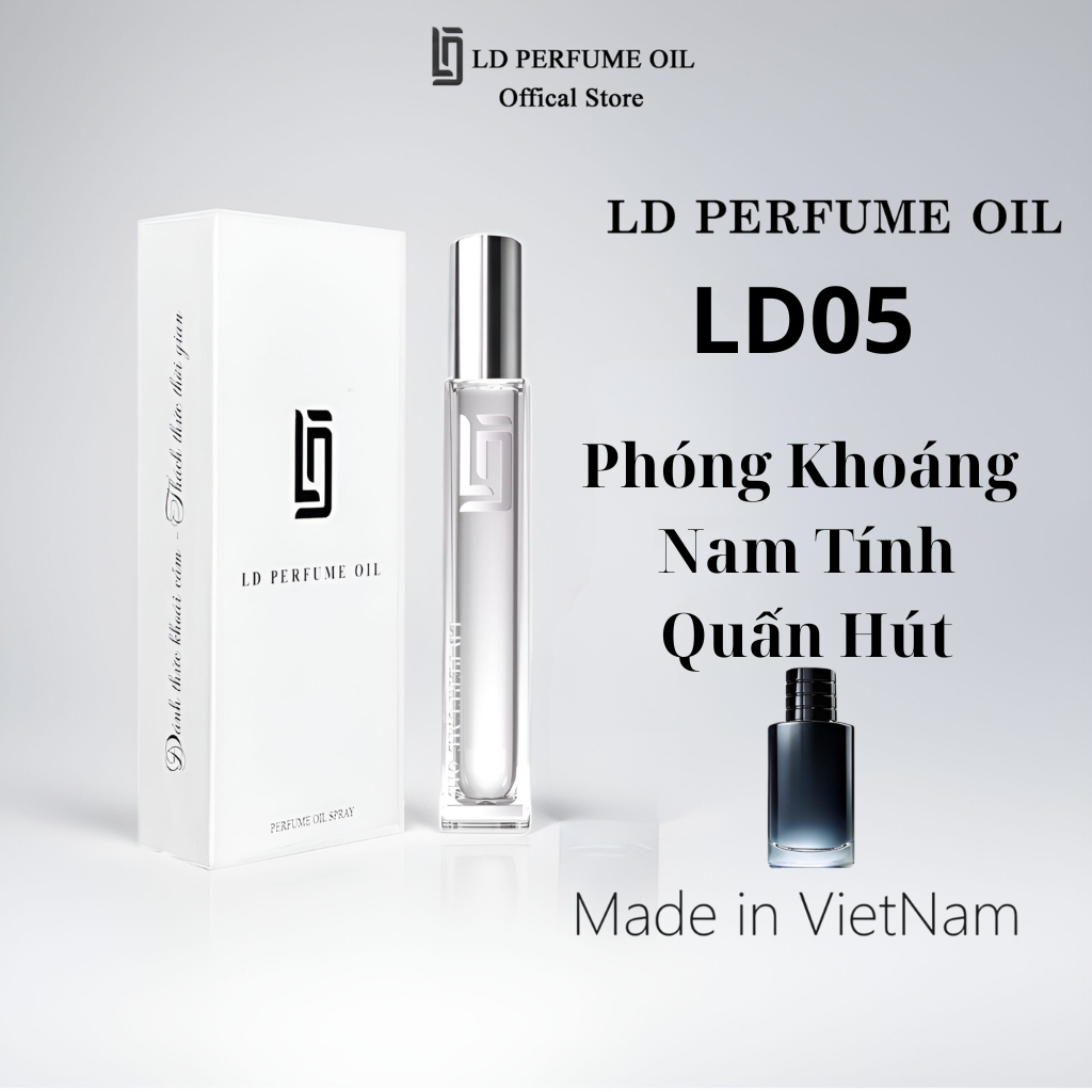 Tinh dầu Nước hoa nam LD05 - Phóng khoáng, Trẻ trung, Trưởng thành 12ml - LD.PERFUME.OIL chính ...