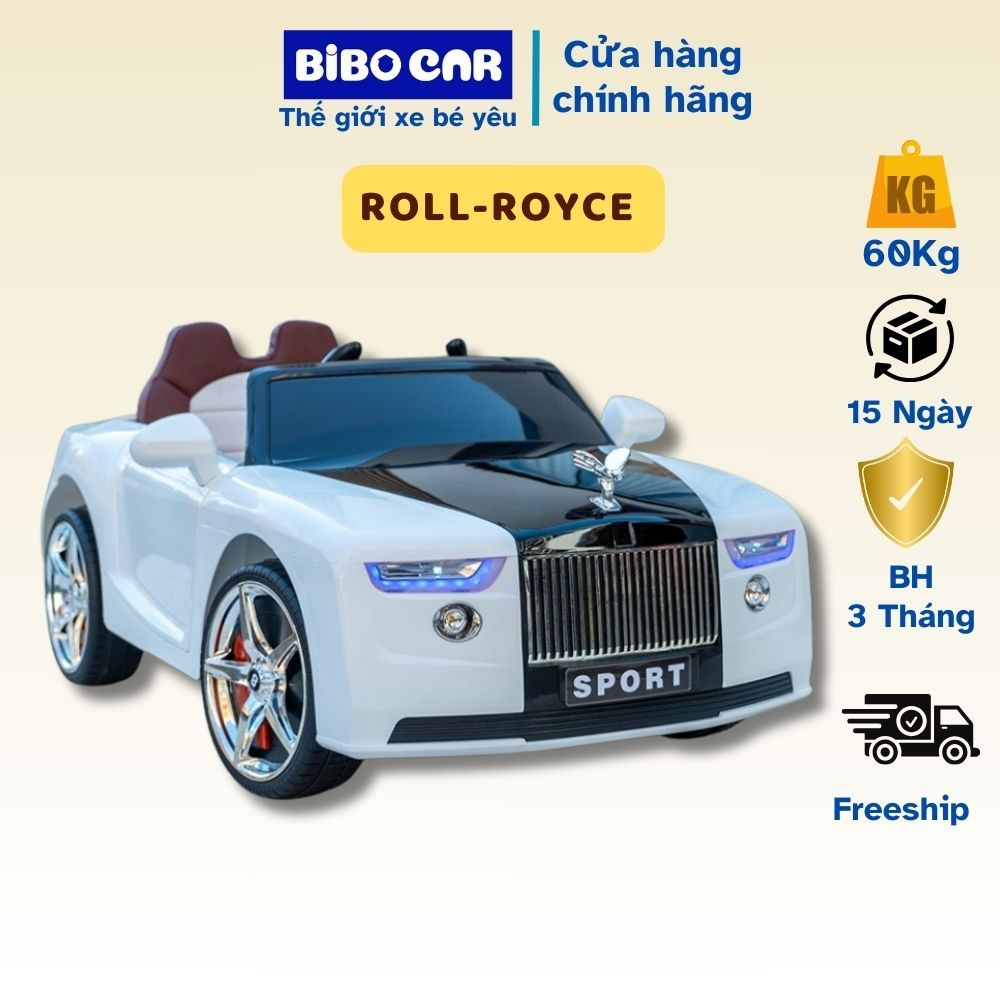 Xe ô tô điện trẻ em ROLL-ROYCE SPORT 4 bánh 2 động cơ có điều khiển và ...