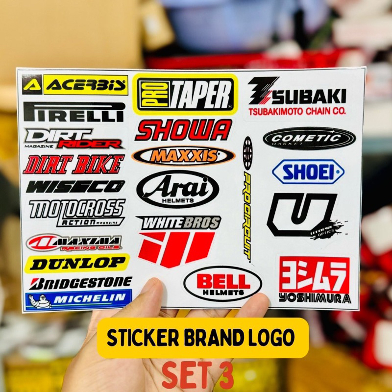BỘ Set Tem STICKER LOGO CÁC THƯƠNG HIỆU XE - CHỐNG NƯỚC - DÁN DECAL XE ...