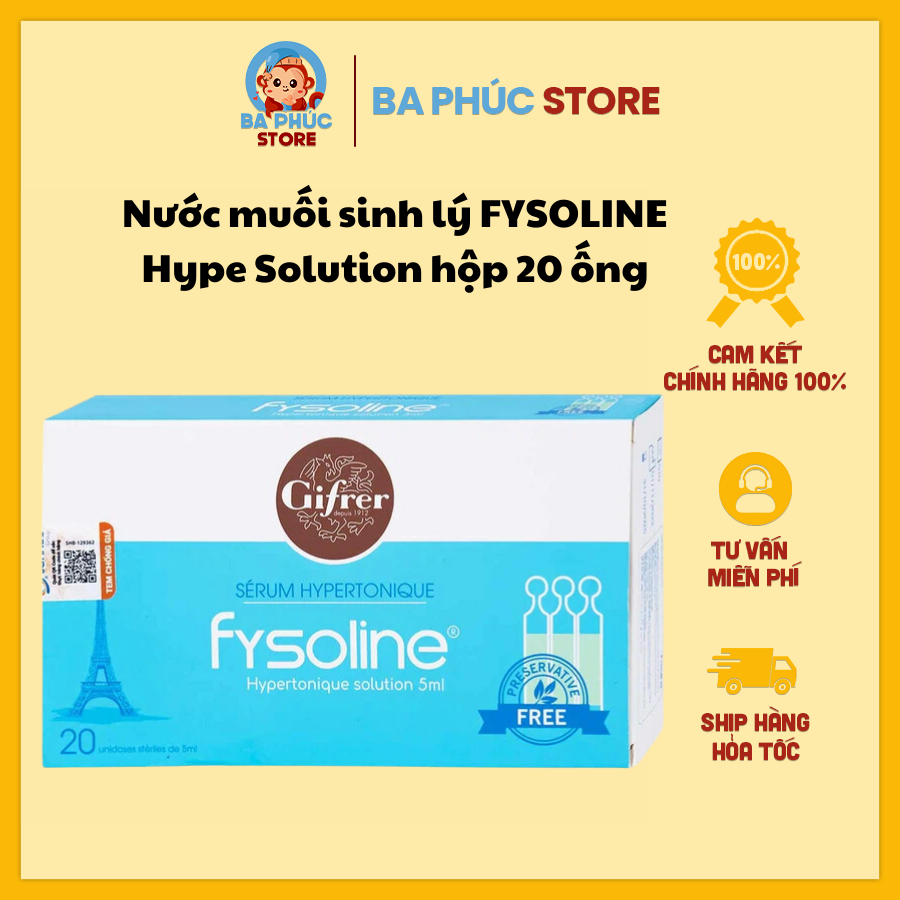 Nước Muối Sinh Lý Kháng Khuẩn Pháp FYSOLINE lsotonic, Septinasa ...