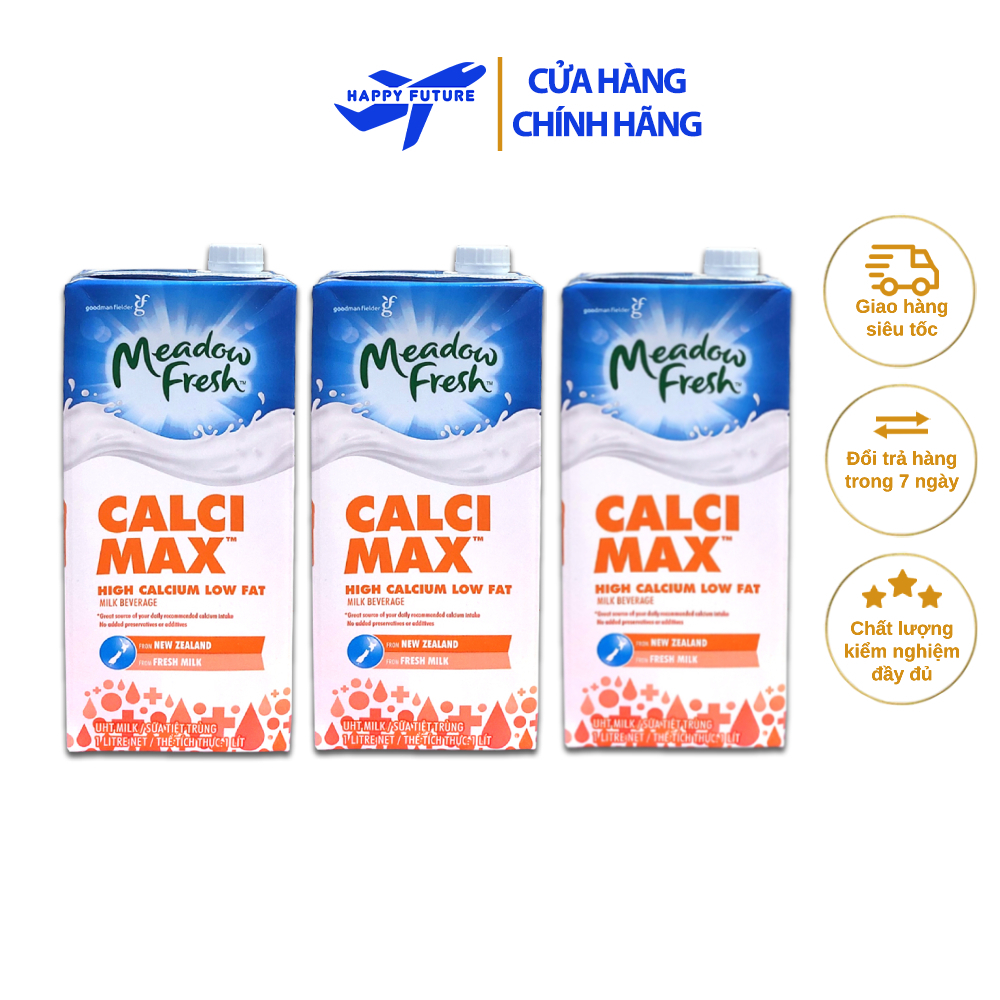[Combo 3 Hộp] Sữa Meadow Fresh CANXI MAX 1L - Sữa Tươi Úc - Sữa Canxi ...