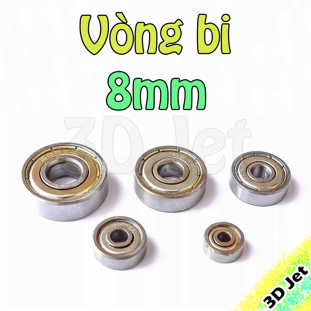 Vòng Bi Bạc Đạn nhỏ trục 8mm, bac thau, bac dan, bac lot, vong bi, bạc đạn, bạc lót, vb ...