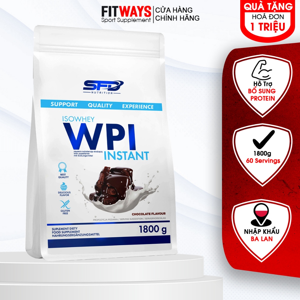 SFD Nutrition ISO WHEY WPI Whey Protein Isolate (60 Servings) 1800G ...