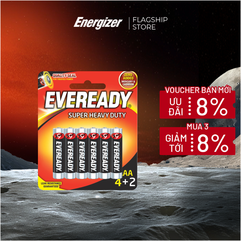 PIN EVEREADY SUPER H.DUTY 1212 BP4+2 AAA | Shopee Việt Nam