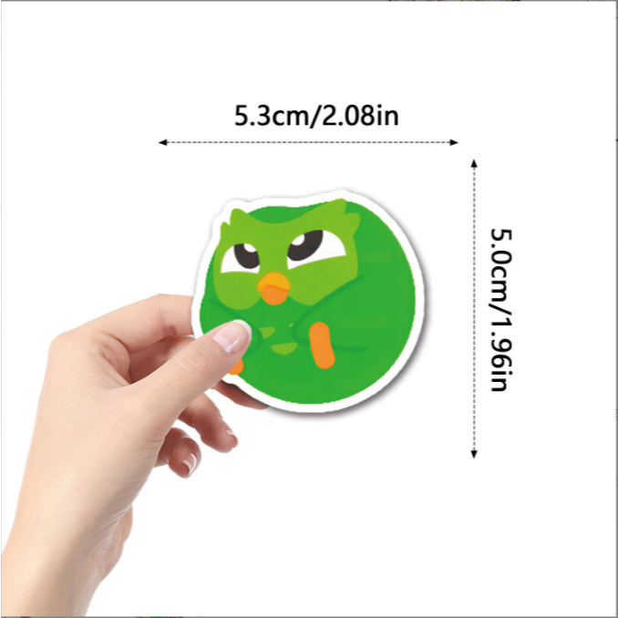 55 miếng dán sticker Duolingo | Shopee Việt Nam