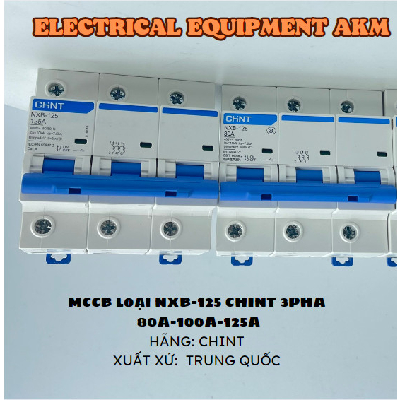 MCCB LOẠI NXB-125 CHINT MCB 1P 2P 3P 80A/100A/125A - Dòng cắt 10KA | Shopee Việt Nam