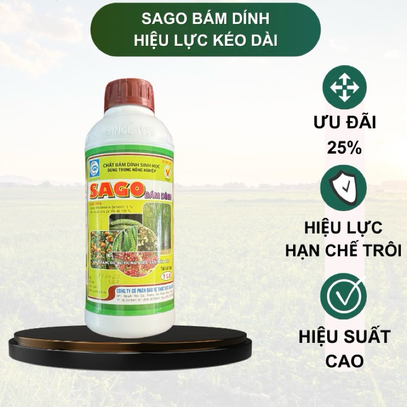 Bám Dính Sinh Học SAGO Chai 1 lít - sago 1 lít | Shopee Việt Nam