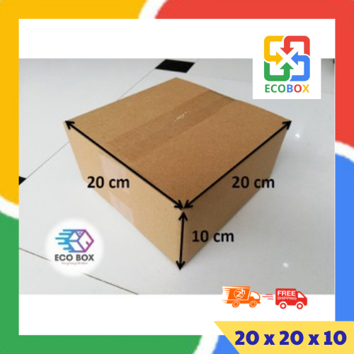 ECOBOX - 20x20x10 Combo 100 Hộp Carton Đóng Hàng Tiết Kiệm | Shopee ...