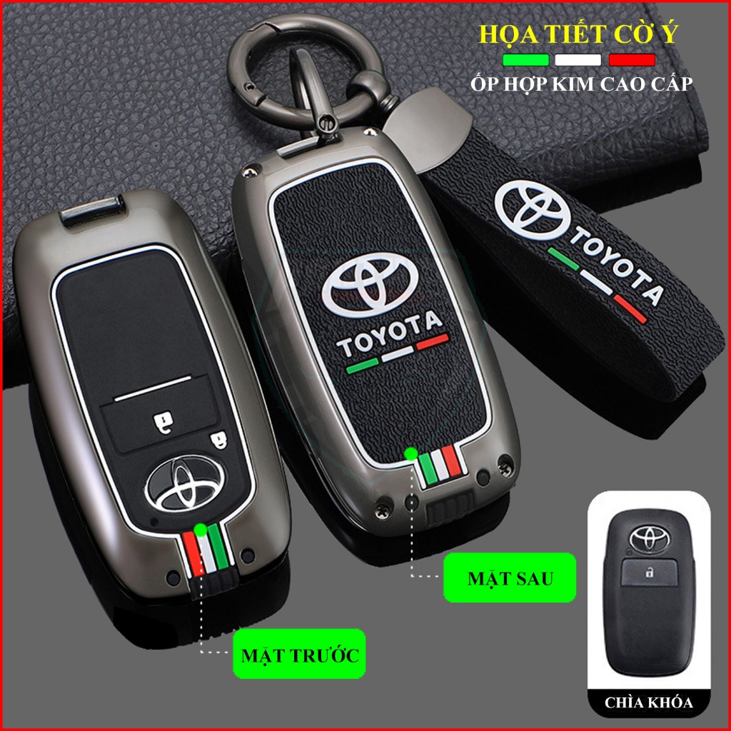 Ốp Hợp Kim Chìa Khóa Xe Toyota Veloz, Yaris Cross, Wigo, Raize, Avanza ...