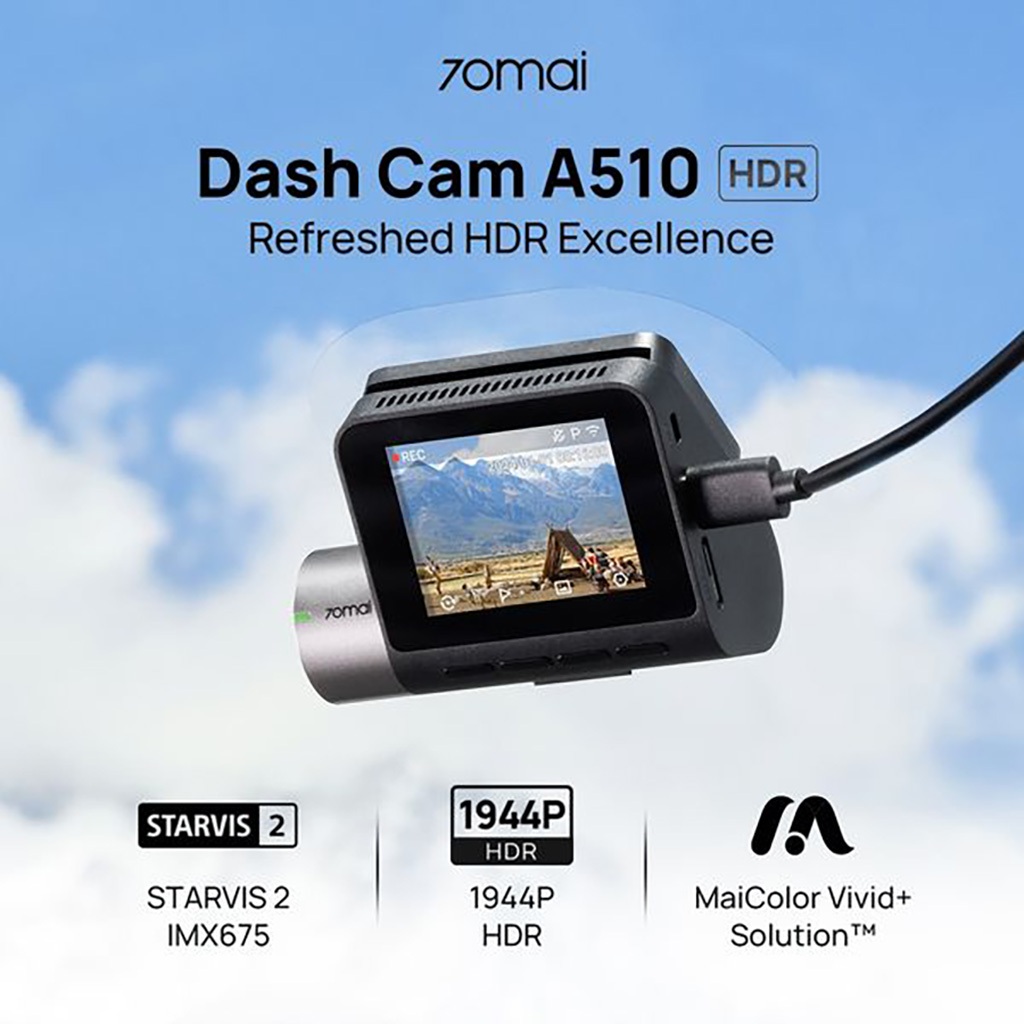 Camera Hành Trình 70mai A510 Ghi Hình Đồng Thời 2 Kênh Trước Sau Chất ...