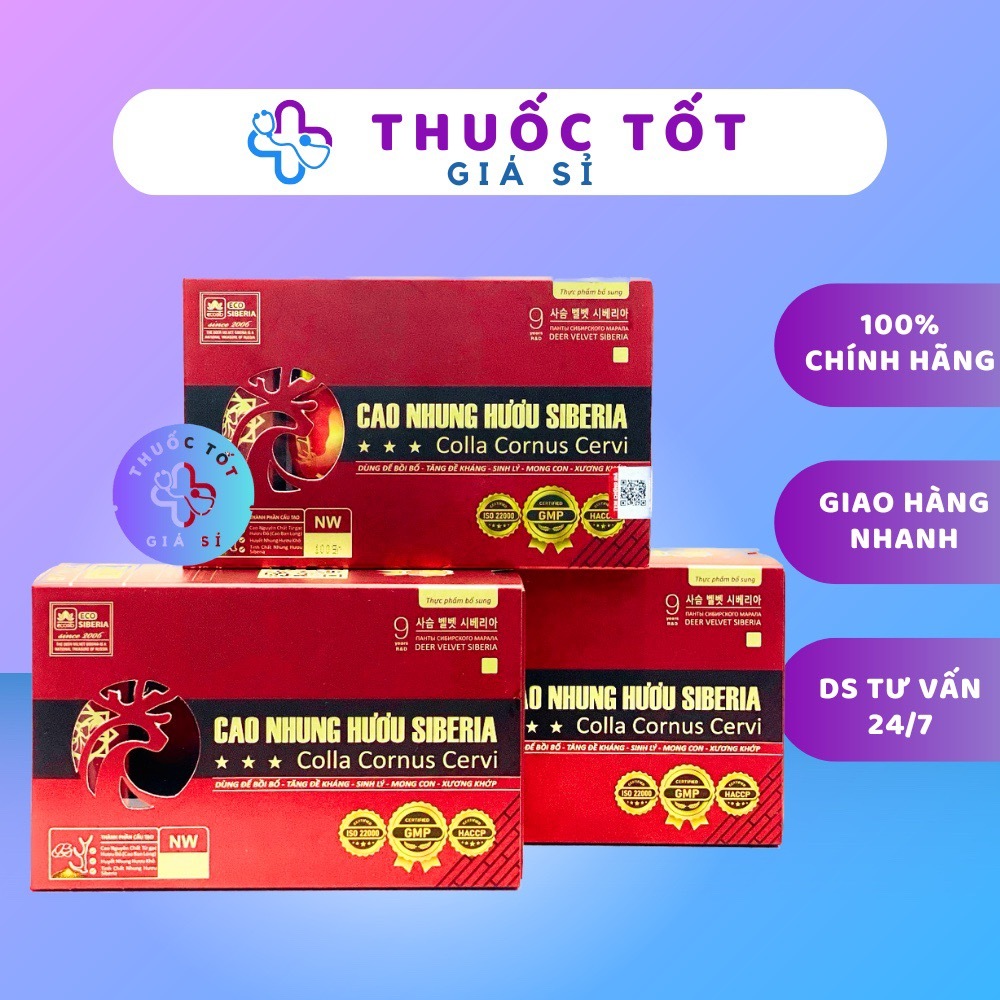 Cao Nhung Huơu SIBERIA Hộp 100g, Từ Cao Ban Long Siberia, Nhung Huơu, Huyết Huơu, Giúp Bổ Máu ...