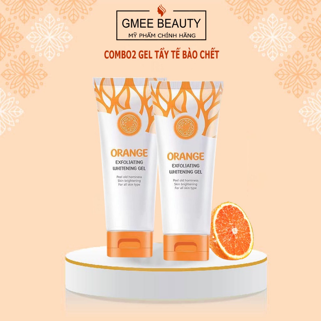 Combo Tẩy Tế Bào Chết Mặt Tinh Chất Cam Đỏ, Gel Tẩy Da Chết Orange ...