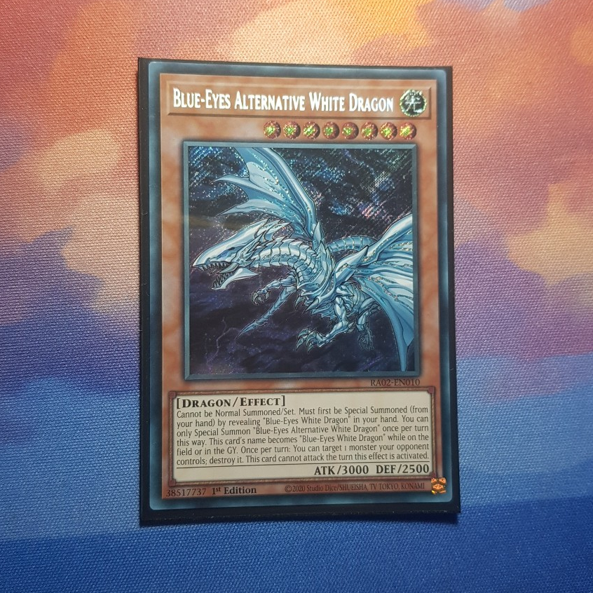 Lá thẻ bài Blue-Eyes Alternative White Dragon - RA02-EN010 - Secret Rare 1st Edition | Shopee ...