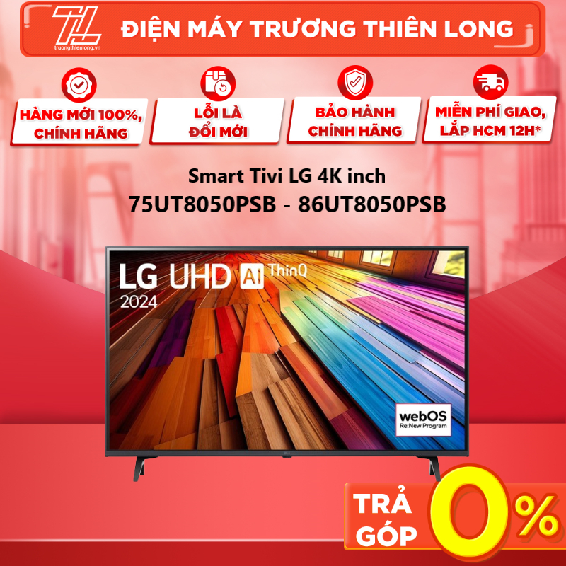 [Miễn Phí Lắp Đặt Để Bàn HCM] 75UT8050PSB / 86UT8050PSB - Smart Tivi LG ...