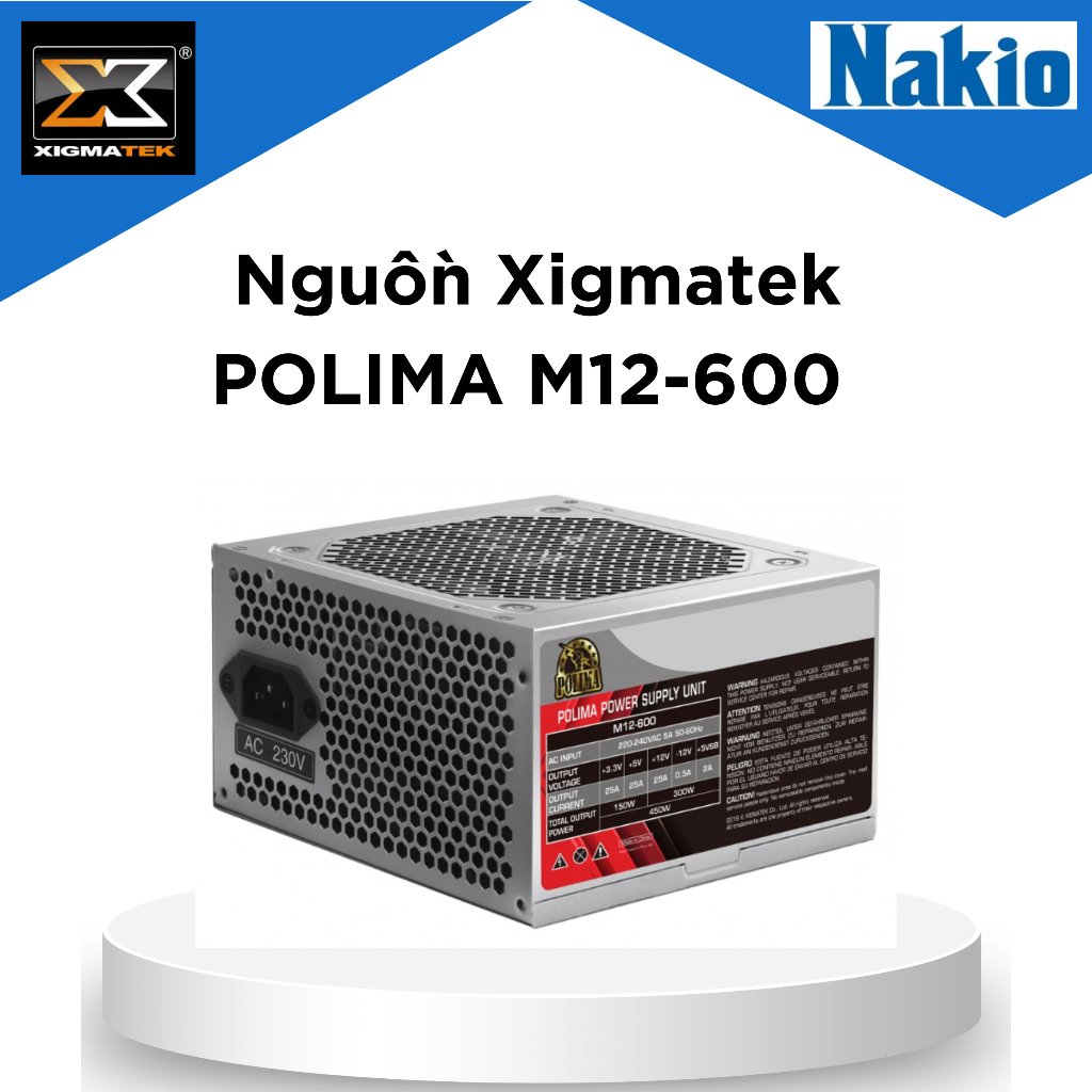 Nguồn Xigmatek POLIMA M12-600 - EN42685- Hàng chính hãng 24 tháng ...