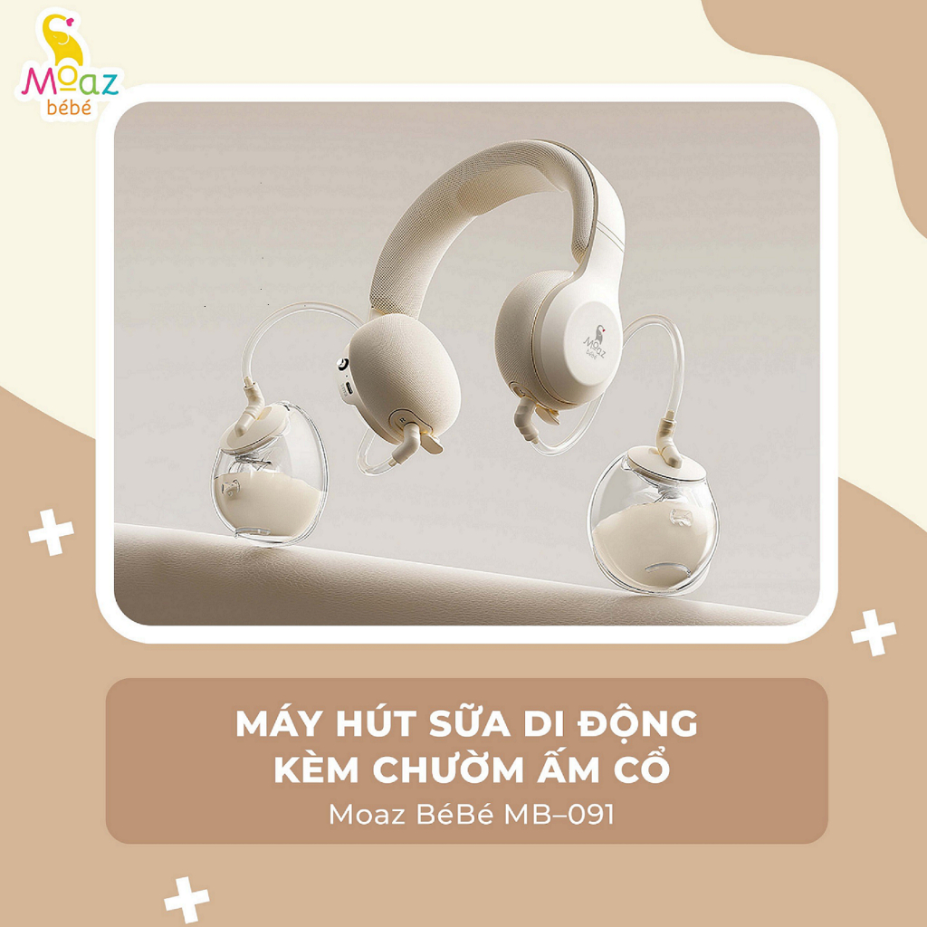 Máy hút sữa di động kèm chườm ấm cổ Moaz Bébé MB091 | Shopee Việt Nam