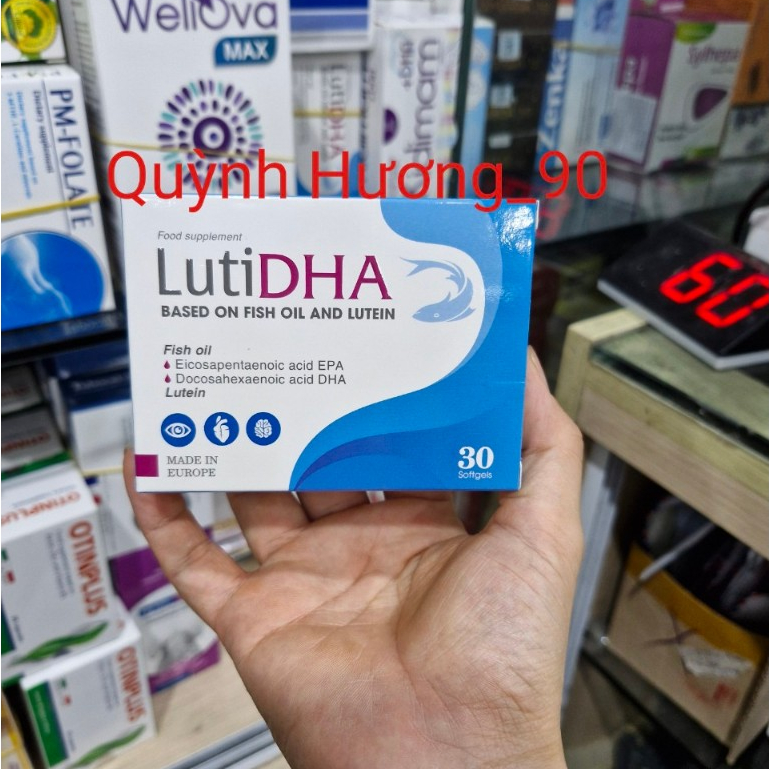 ( Chính hãng ) Viên uống LUTIDHA hộp 30 viên bổ sung DHA,EPA bổ mắt,não ...