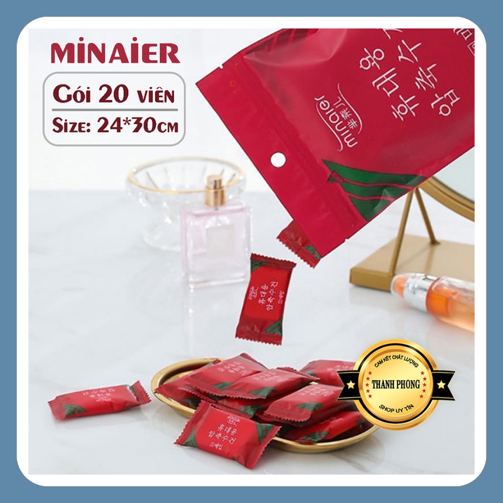 Gói 20 Viên Khăn Nén MINAIER Xuất Hàn Quốc [24*30cm] | Shopee Việt Nam