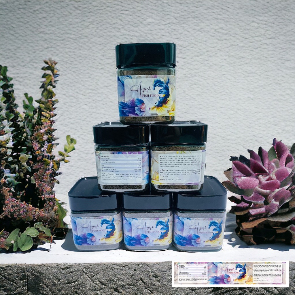 Thức ăn cám cho cá nhỏ AGIFTFISH ( 500g-1kg) bột mảnh cho Cá cảnh,guppy ...