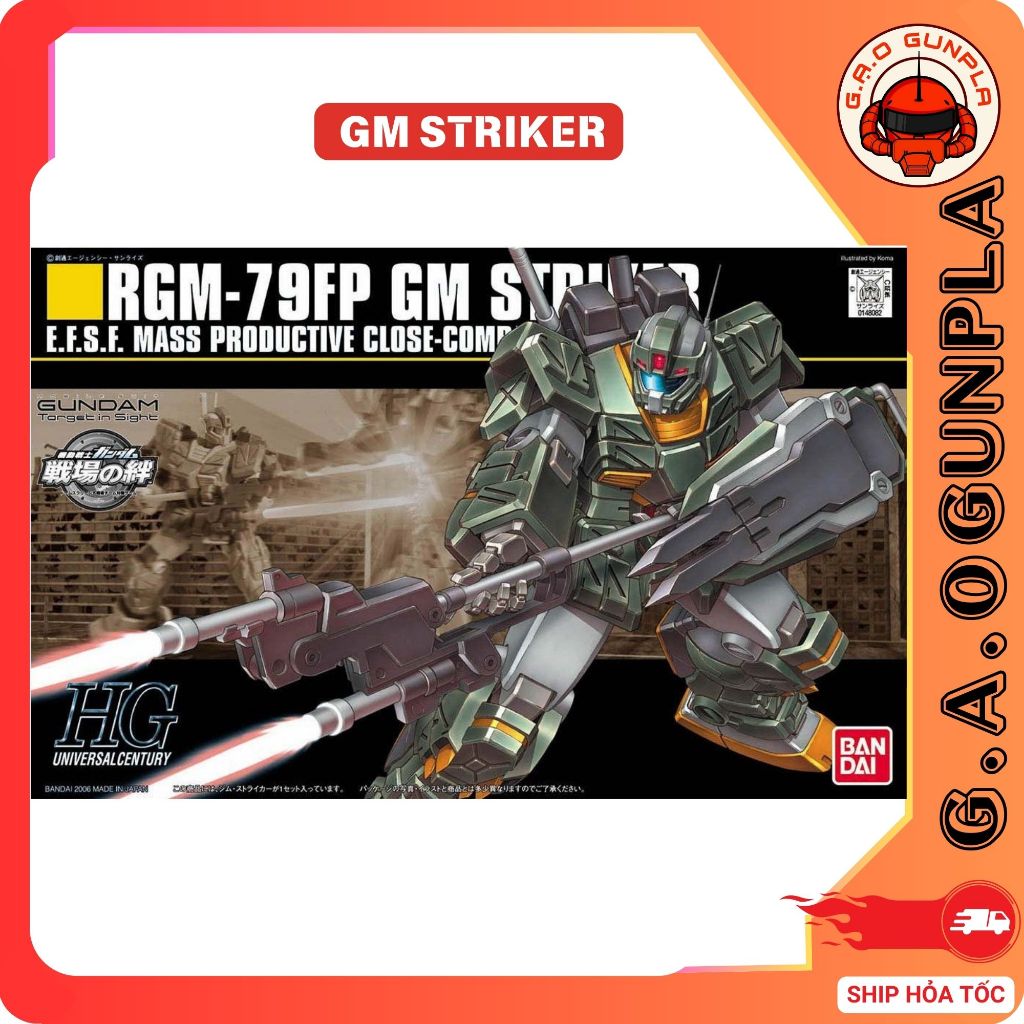 Mô hình lắp ráp Gundam Bandai 1/144 HGUC GM STRIKER | Shopee Việt Nam