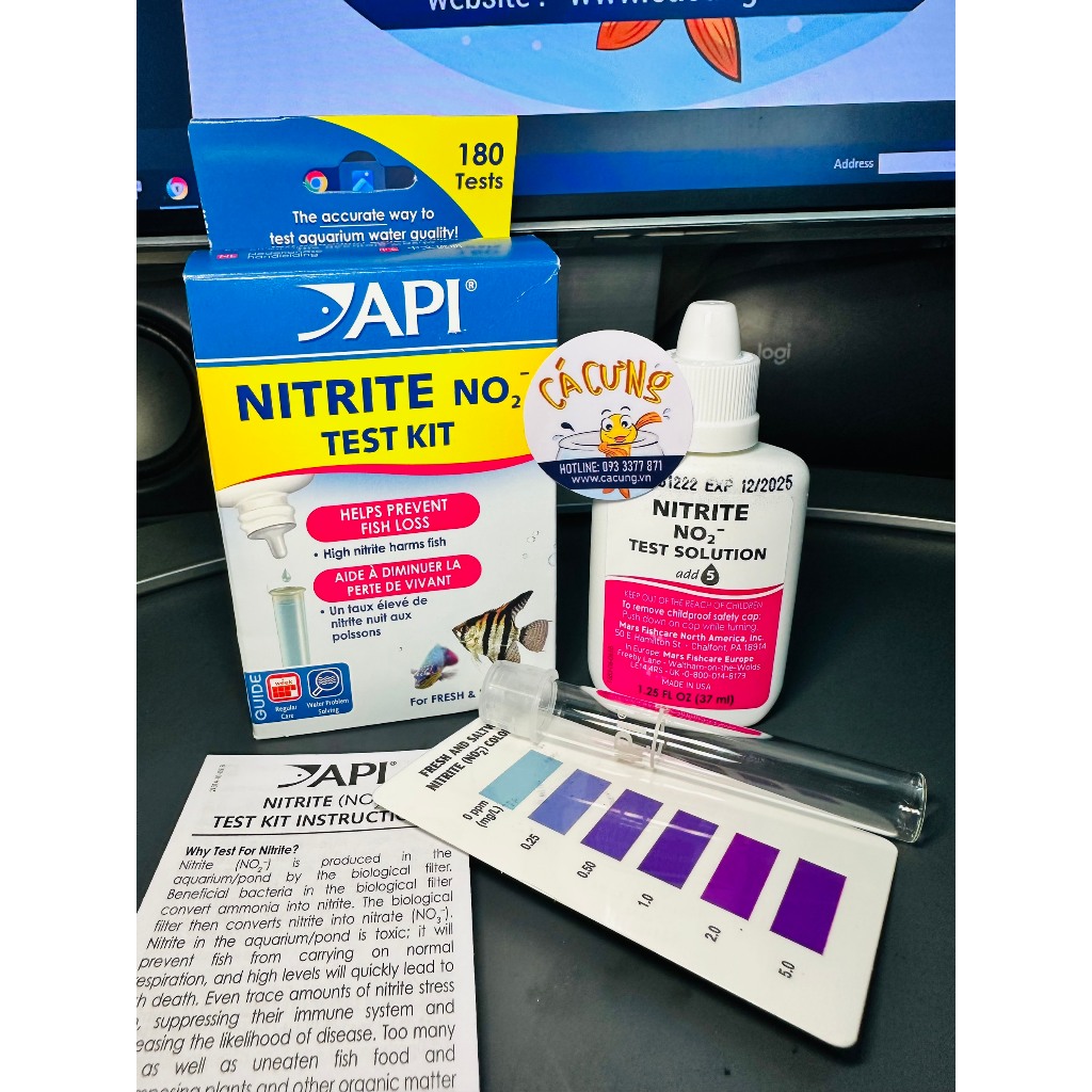 API - Nitrite (NO2) Test Kit | Bộ Đo nồng độ Nitrit NO2 Cho Hồ Cá Nước ...