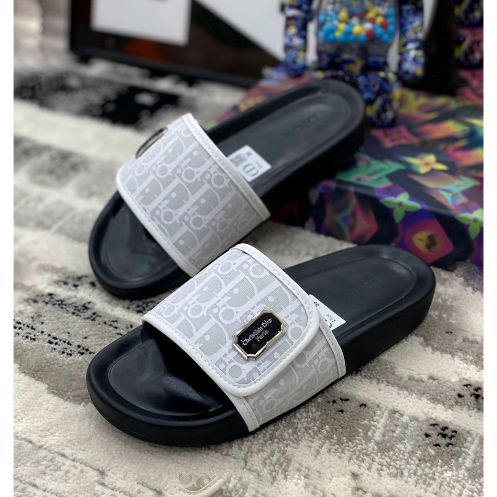 Dép Nam Quai Ngang - Dép Di.or Vân Nổi Monogram Mẫu mới Bán Siêu Chạy ...