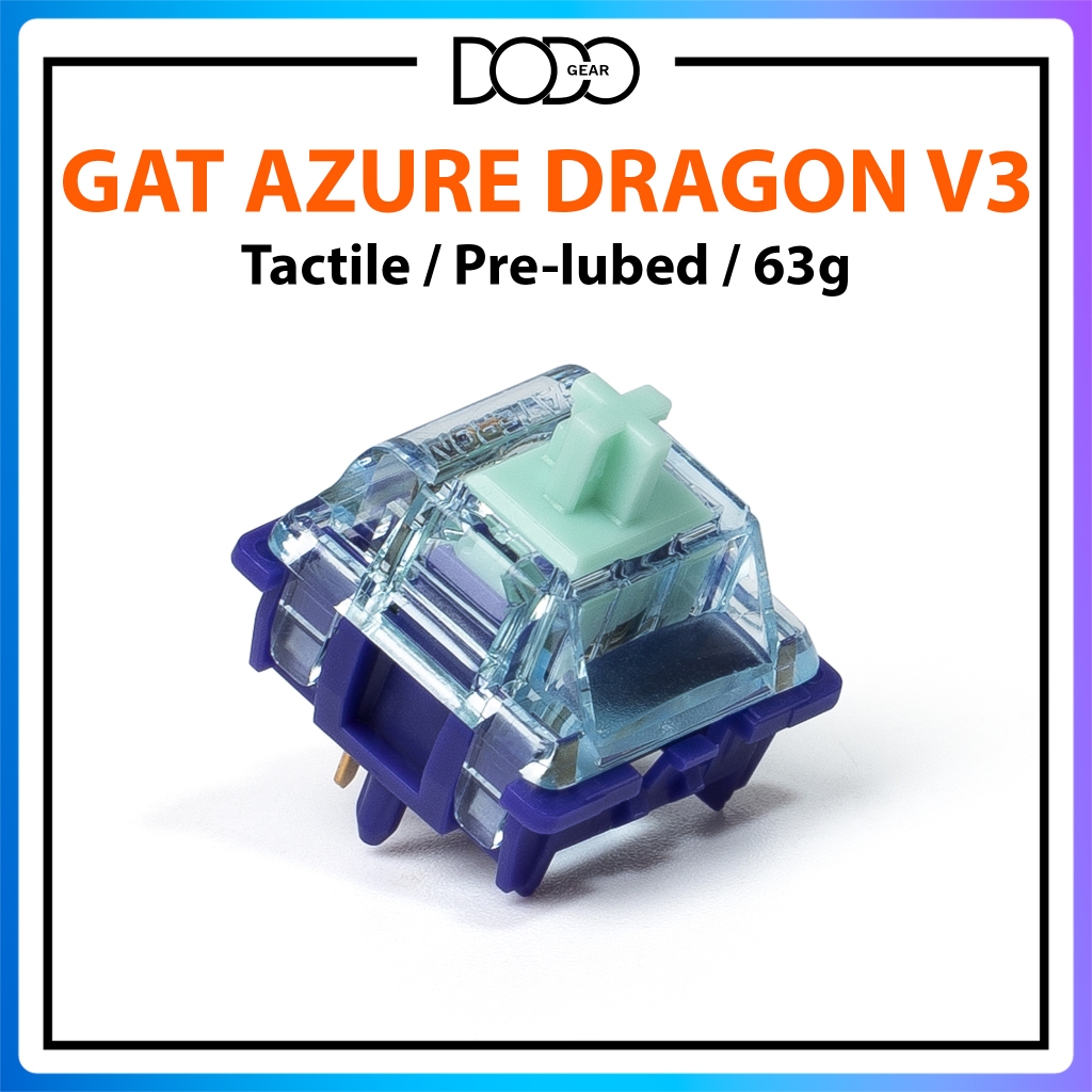 Switch Gateron Azure Dragon V3 5 PIN Tactile 59g tản led tốt công tắc ...