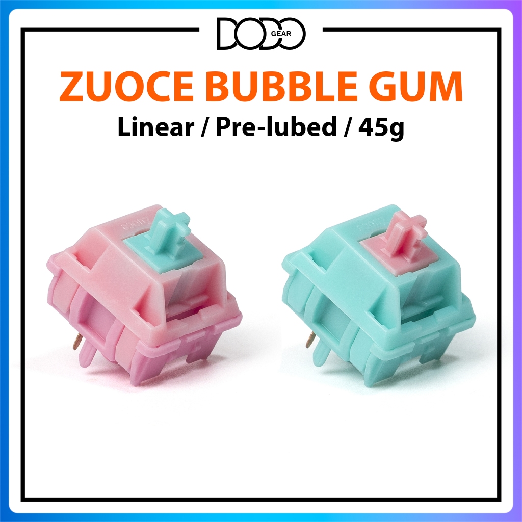 Switch Zuoce Bubble Gum Mint StrawBerry 5 PIN Linear 45g công tắc bàn ...