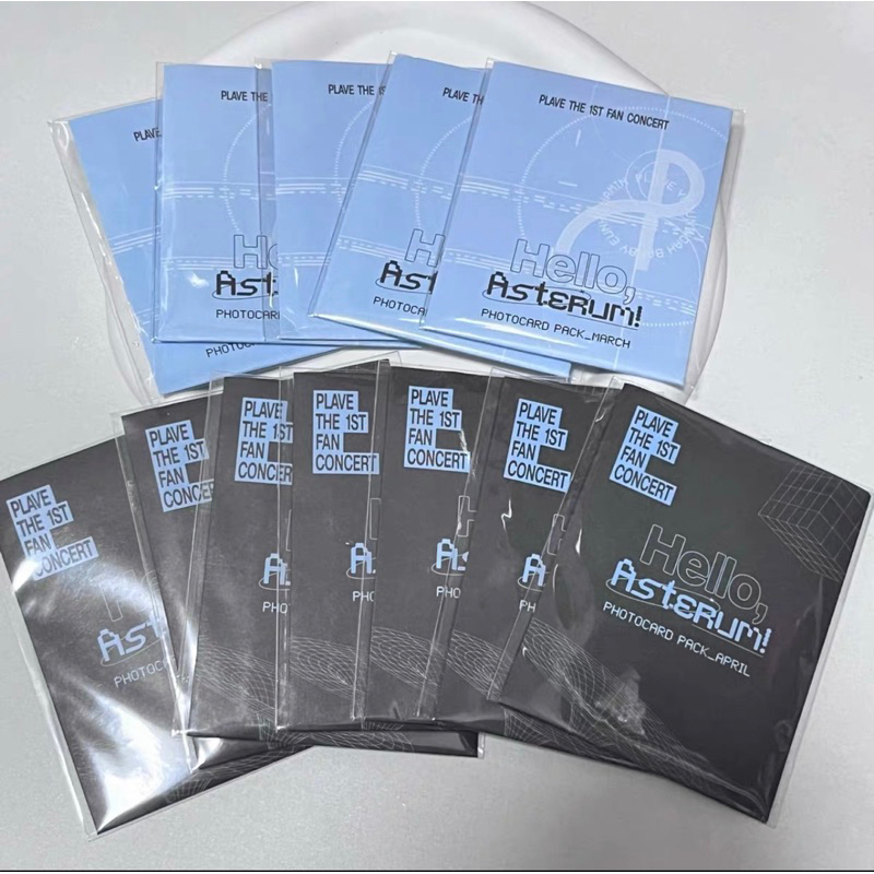 Photocard Pack Hello Asterum Apirl & March PLAVE Chính Hãng | Shopee ...