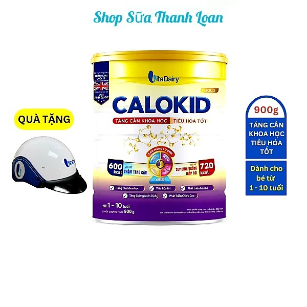 [HSD T12-2026] [Quét Mã QR Tích Xu] Sữa Bột Vitadairy Calokid Gold 1+ 900g. | Shopee Việt Nam