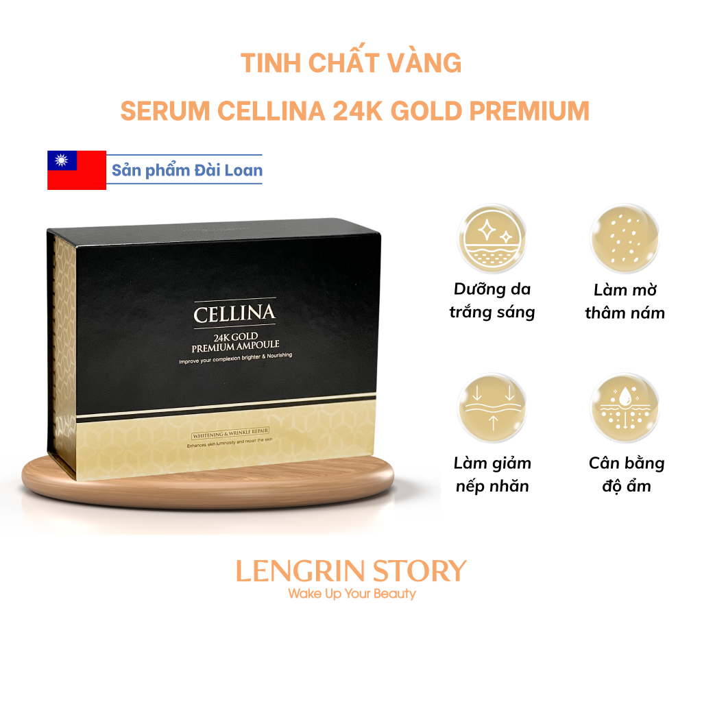 Tinh Chất Serum Cellina 24K Gold Premium Ampoule Nguyên Chất Giúp Thẩm ...
