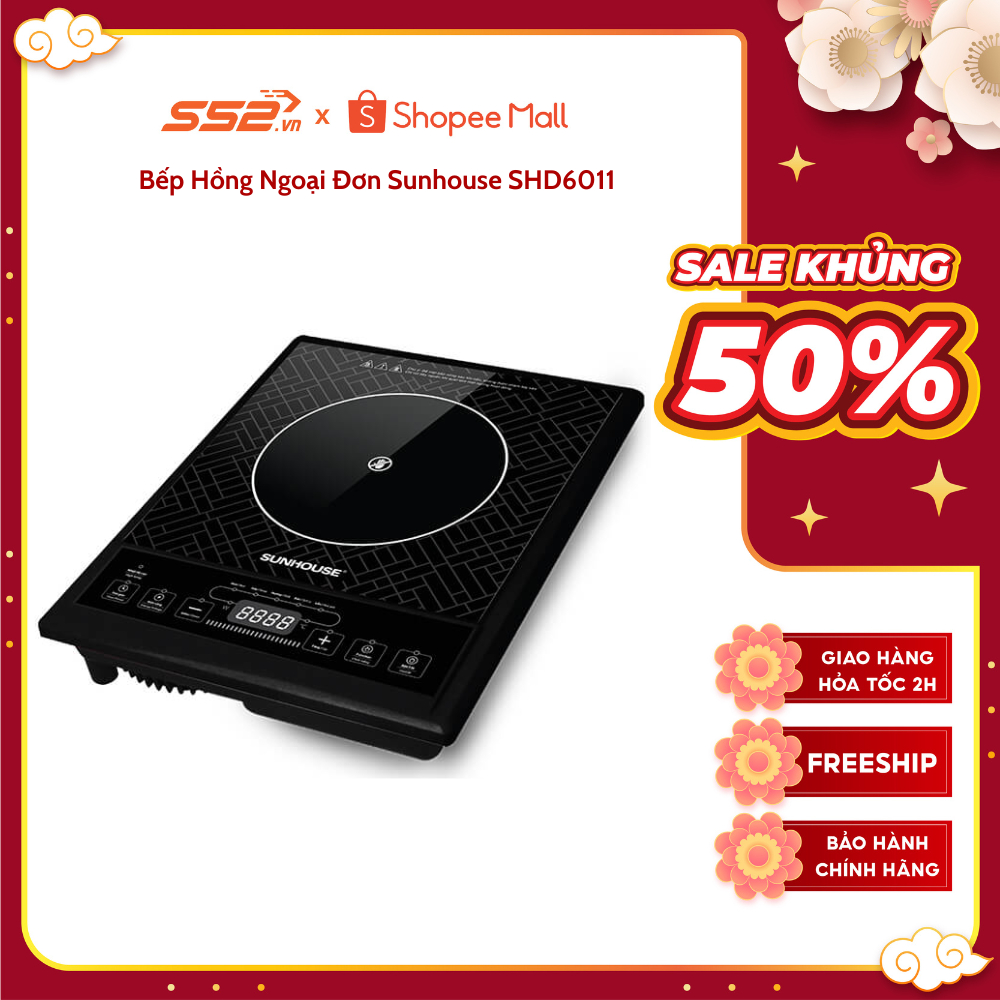 Bếp Hồng Ngoại Đơn Sunhouse SHD6011 - Bảo Hành Chính Hãng | Shopee Việt Nam