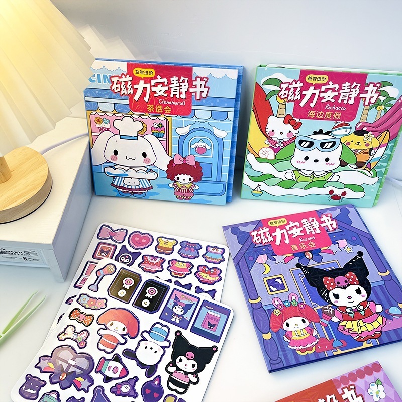 Sách nam châm Sanrio nhập vai Kuromi, Cinnamoroll, Melody, Hello Kitty ...
