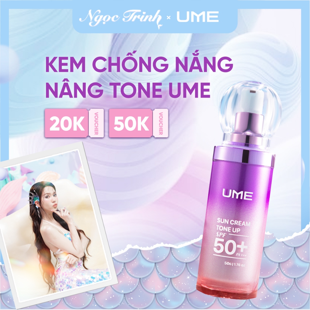Kem chống nắng UME, kem chống nắng cho mặt SPF 50+ hỗ trợ dưỡng trắng ...