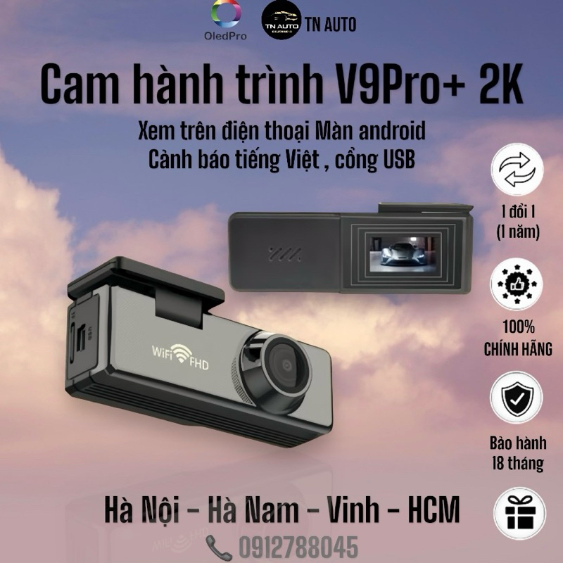 Camera hành trình V9 ultra2k và V9 Pro+ Full HD 1080P kết nối WIFI với ...