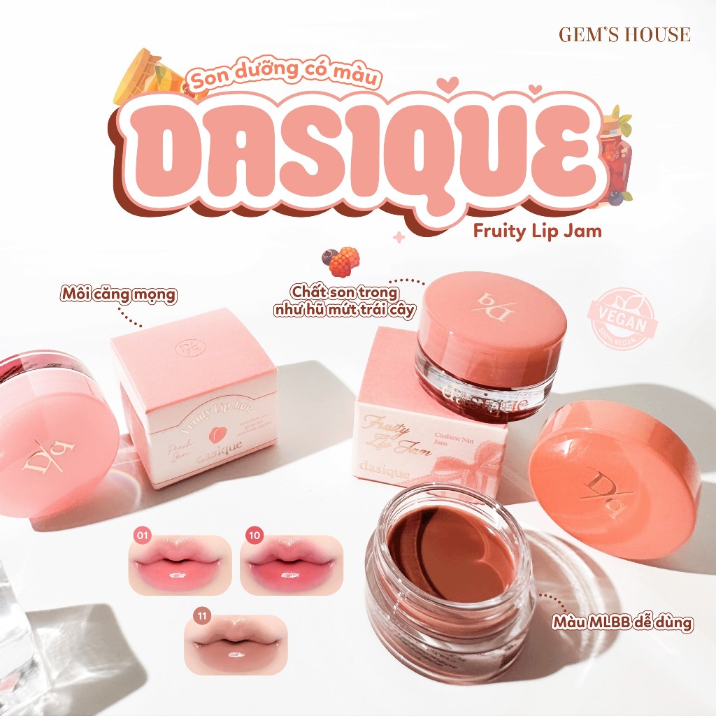 Son Dưỡng Dasique Fruity Lip Jam 4g | Shopee Việt Nam