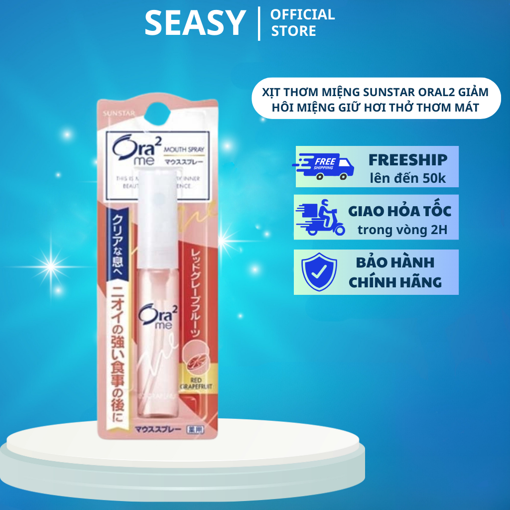 Xịt thơm miệng Seasy Sunstar Ora2 6ml giảm hôi miệng giữ hơi thở thơm mát cả ngày | Shopee Việt Nam