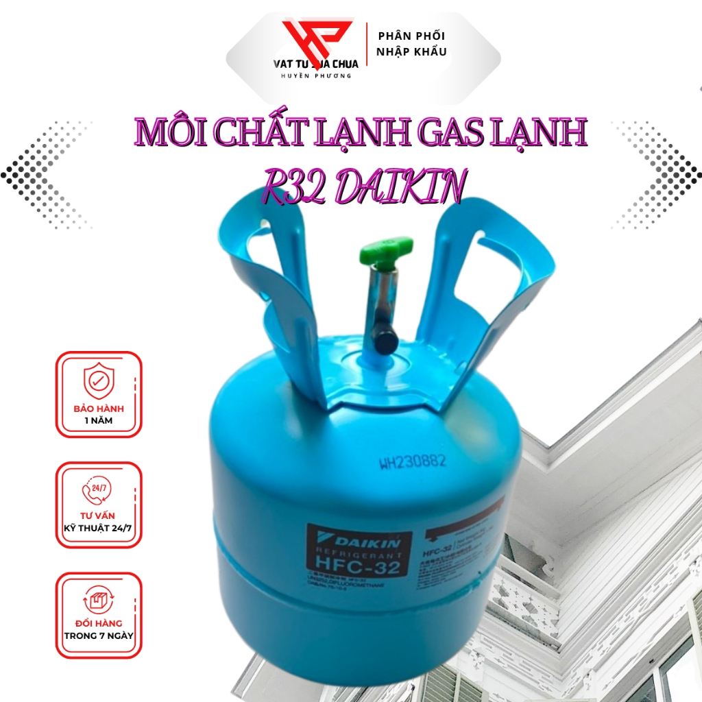 Môi chất lạnh gas lạnh R32 hàng DAIKIN lạnh cực sâu (3kg) | Shopee Việt Nam