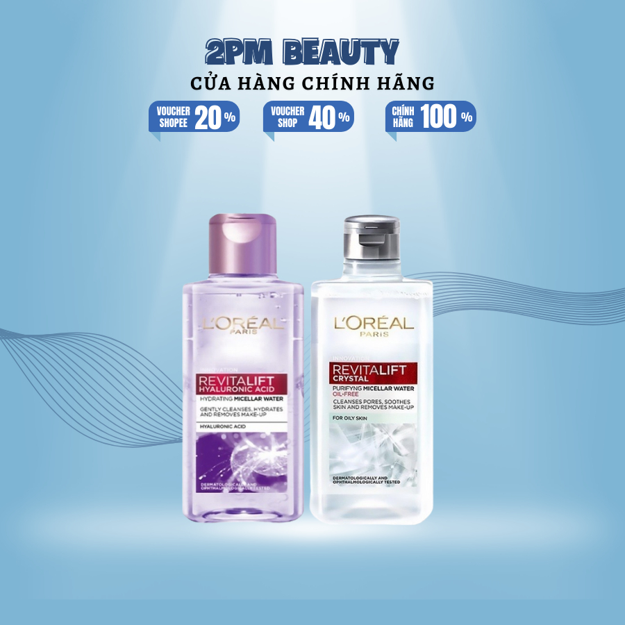 Nước Tẩy Trang L'Oreal Paris 3 in 1 Micellar Water Làm Sạch Sâu, Cấp Ẩm Cho Da 95ml | Shopee ...