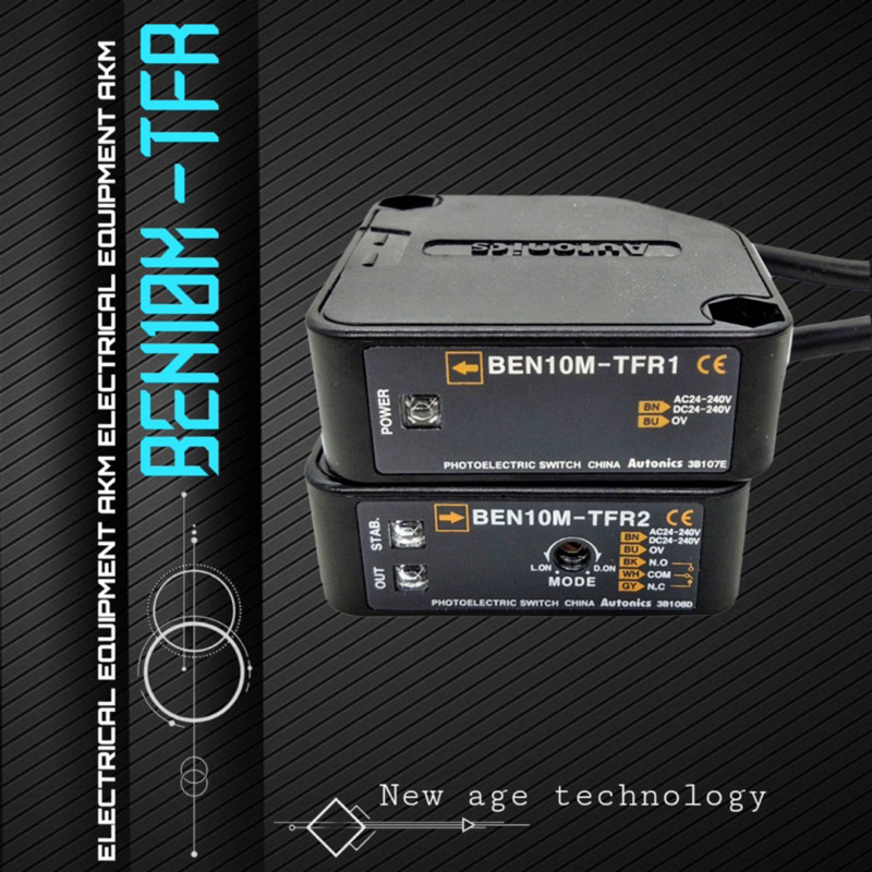 Cảm biến Autonic Ben10M-TFR,cảm biến quang Ben10m, công tắc hồng ngoại, cảm biến khoảng cách ...
