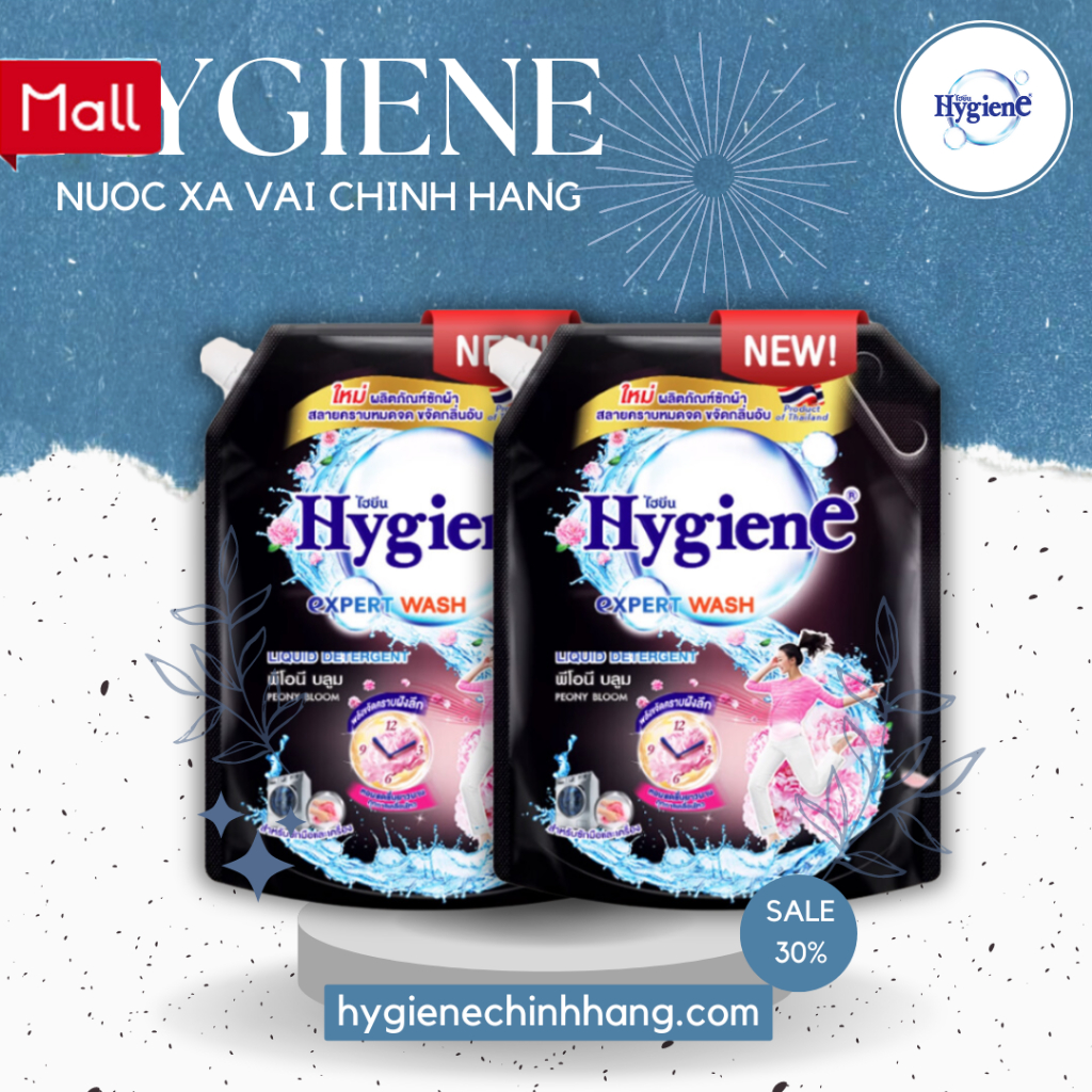 Nước Giặt Xả 2in1 Hygiene Nhập Khẩu Thái Lan 1800ml - Làm Sạch Vết Bẩn, Lưu Hương Thơm Ngát ...