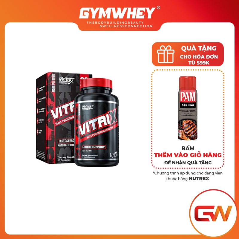 NUTREX VITRIX TESTOSTERONE 60 VIÊN | Kíc h Thíc h Test o s te r o n e ...